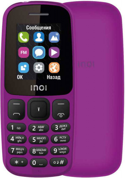 Мобильный телефон INOI 101 Dual sim Purple: купить по цене 90 рублей в ...